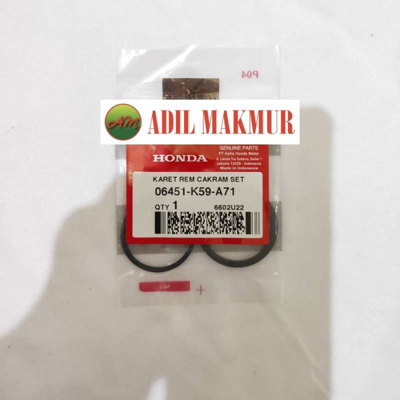 Jual SEAL SIL KARET ORING SET PISTON KALIPER CALIPER REM 06451-K59-A71 GENIO BEAT VARIO SCOOPY ...