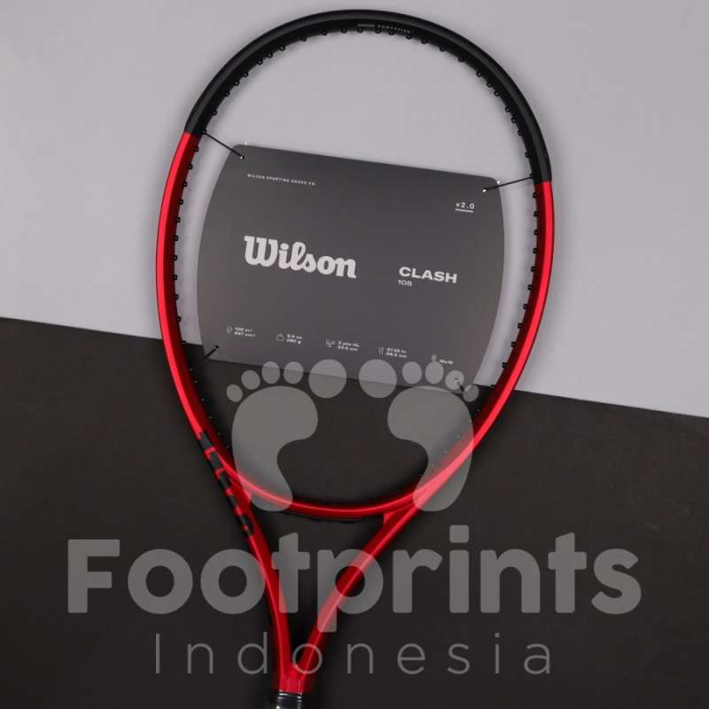 Jual Footprints Indonesia Raket Tenis Wilson Clash V2 108 2022 Tennis ...