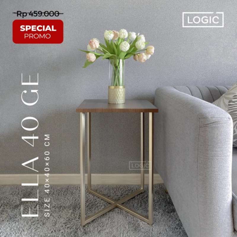 Jual LOGIC ELLA 40 GE Meja Nakas Sofa Tamu Coffee Side Table Kayu Kaki ... Jual LOGIC ELLA 40 GE Meja Nakas Sofa Tamu Coffee Side Table Kayu Kaki ...