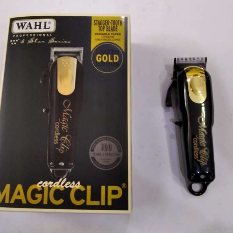 Jual Wahl Magic Clip Cordless Black Gold Limited Edition Usa di Seller ...