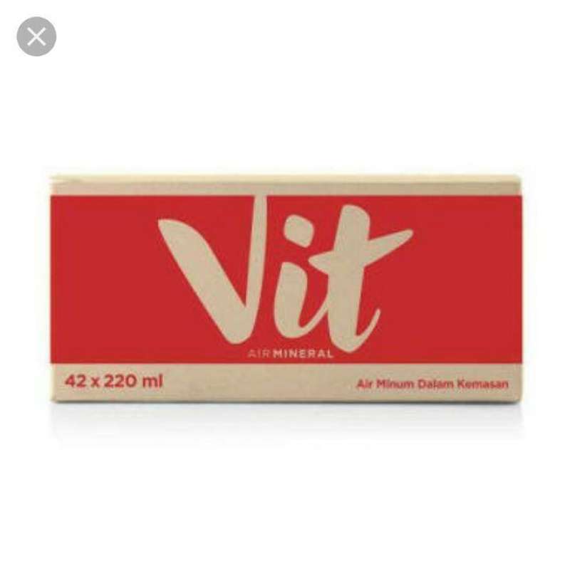 Jual Vit Air Mineral [48 Cup/ 200 Ml/ Karton] Kemasan Baru Di Seller ...