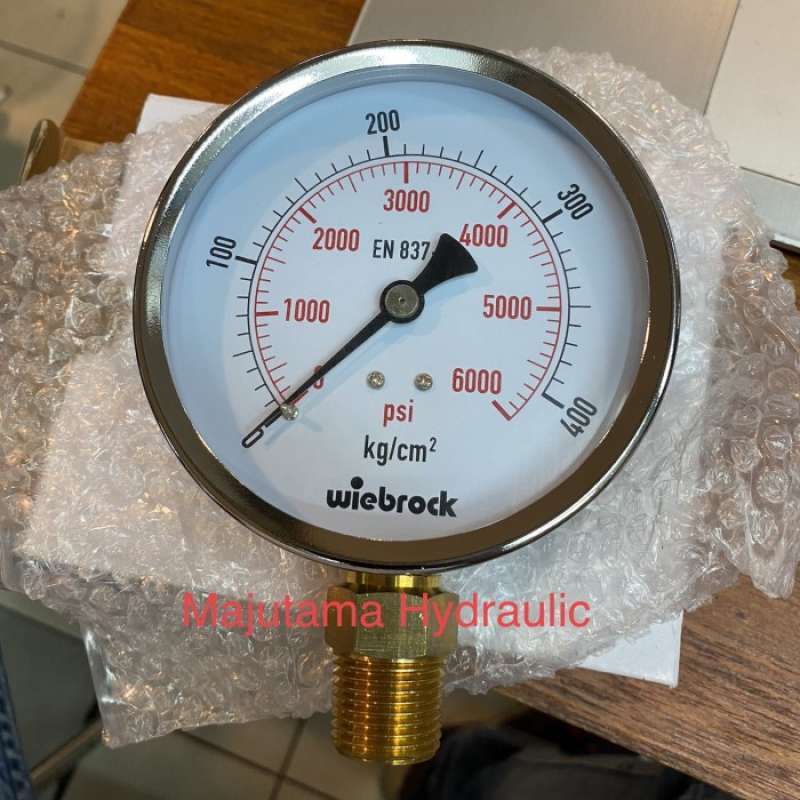 Promo Pressure Gauge//manometer 4 Inch 400 Bar(kg/cm2)black Steel ...