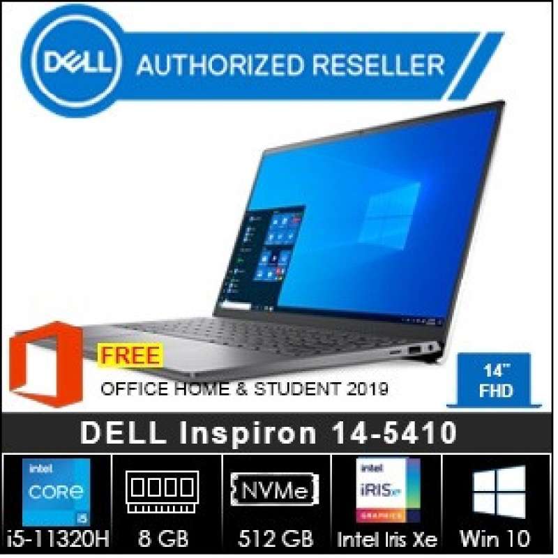 Jual Inspiron 14-5410 (i5-11320H/8GB/512SSD/Win10 + OHS 2019) 1Years di ...