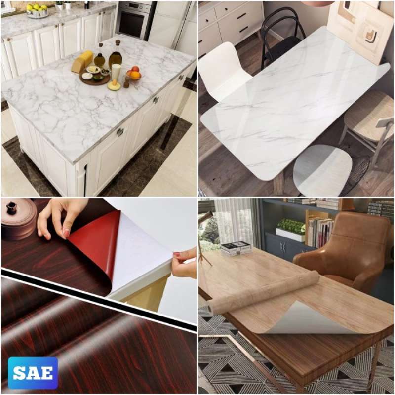 Promo stiker meja makan/sticker meja/wallpaper meja/walpaper meja ...