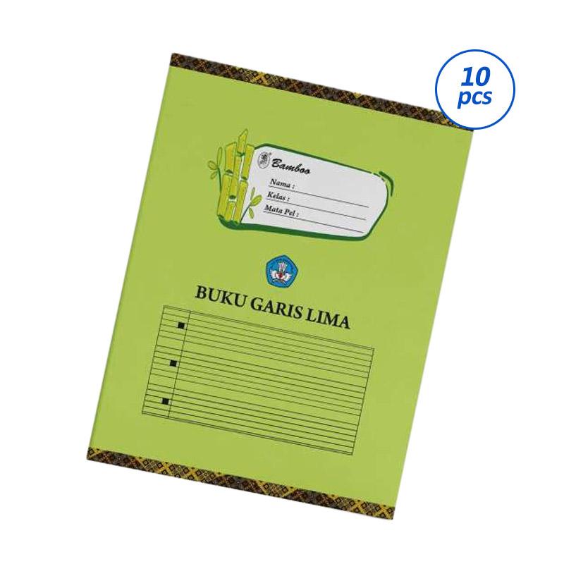Jual Bamboo Buku Kwarto Garis Lima [1 pak/10 buku/38 Lembar] di Seller ...