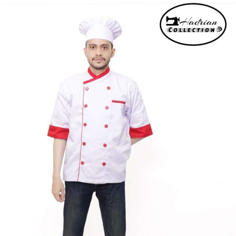 Jual Baju Koki Pria Baju Chef Seragam Koki Propesional Di Seller ...