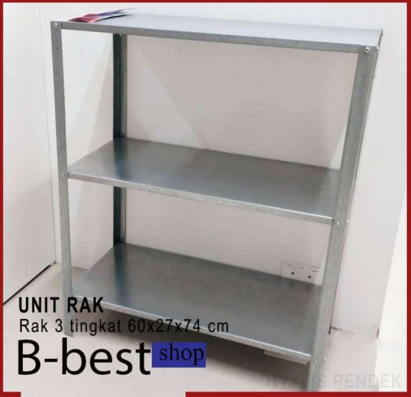 Promo Rak Serbaguna 3 Tingkat / Rak Pendek Baja Stainless Rak Tiga ...