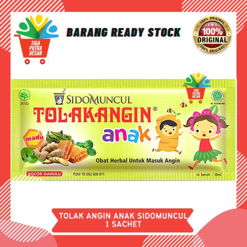 Promo TOLAK ANGIN ANAK SIDOMUNCUL ISI 1 SACHET / OBAT HERBAL UNTUK ...