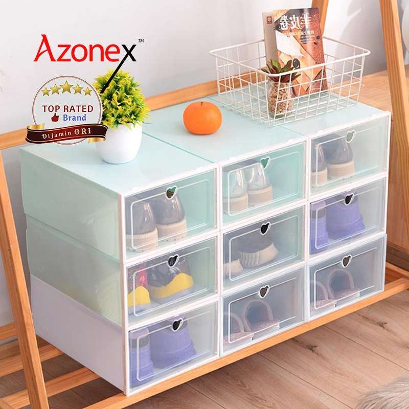 Jual Rak Sepatu Kotak Sepatu Serbaguna Rak Susun Plastik Tempat ...