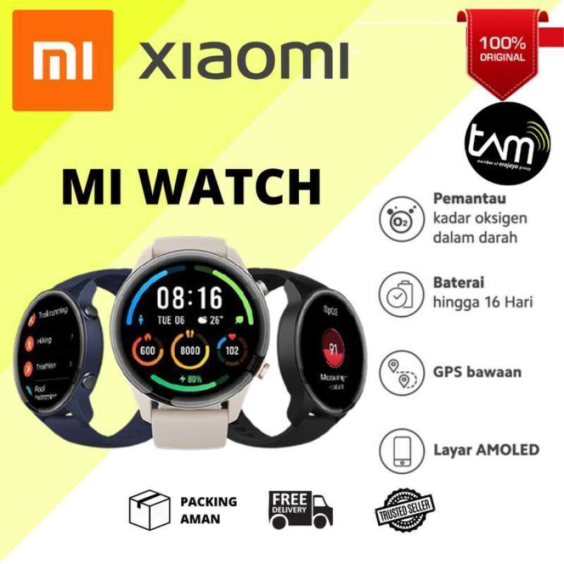 Promo Xiaomi Mi Watch Smartwatch Garansi Resmi Xiaomi Indonesia Diskon ...