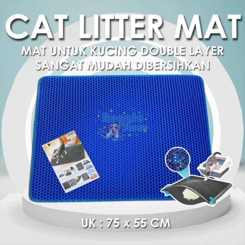 Jual Alas Kandang Kucing Noona Pets Cat Litter Mat Double Layer ...
