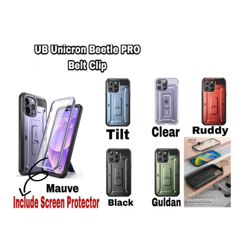 Promo Case iPhone 14 PRO MAX 14 PRO SUPCASE UB Unicorn Beetle PRO Belt ...