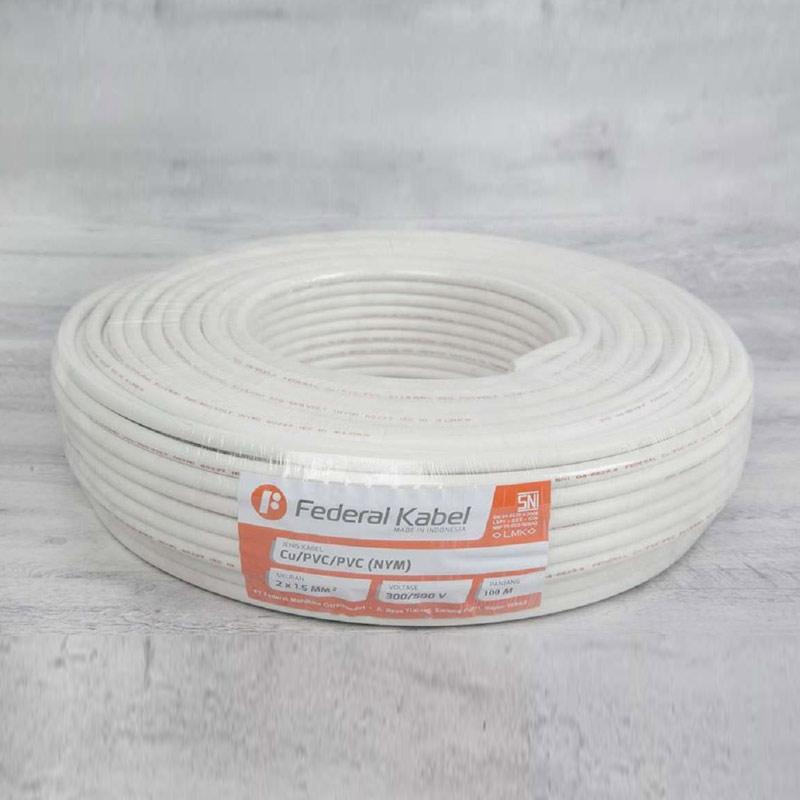 Promo Federal Nym Kabel Listrik [2 X 1.5mm²/ 20 M] Diskon 18% Di Seller ...