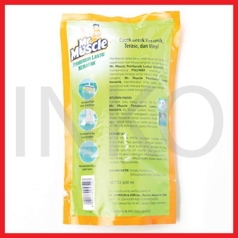Jual MR MUSCLE AXI TRIGUNA PEMBERSIH KERAMIK CITRUS LAVENDER POUCH 800ML di Seller Lottemart ...