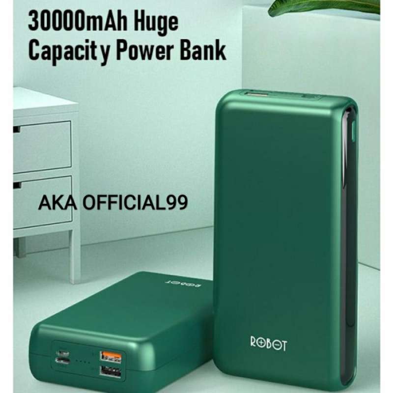 Promo RECOMMENDED ROBOT RT-31 RT31 POWERBANK ROBOT 30000mAh 18W 3A FAST ...