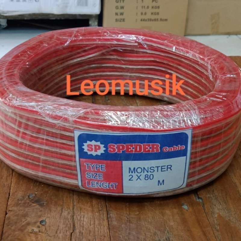 Promo KABEL SPEAKER SPEDER TYPE MONSTER 2X80 (30 METER)/ROLL Diskon 44% ...