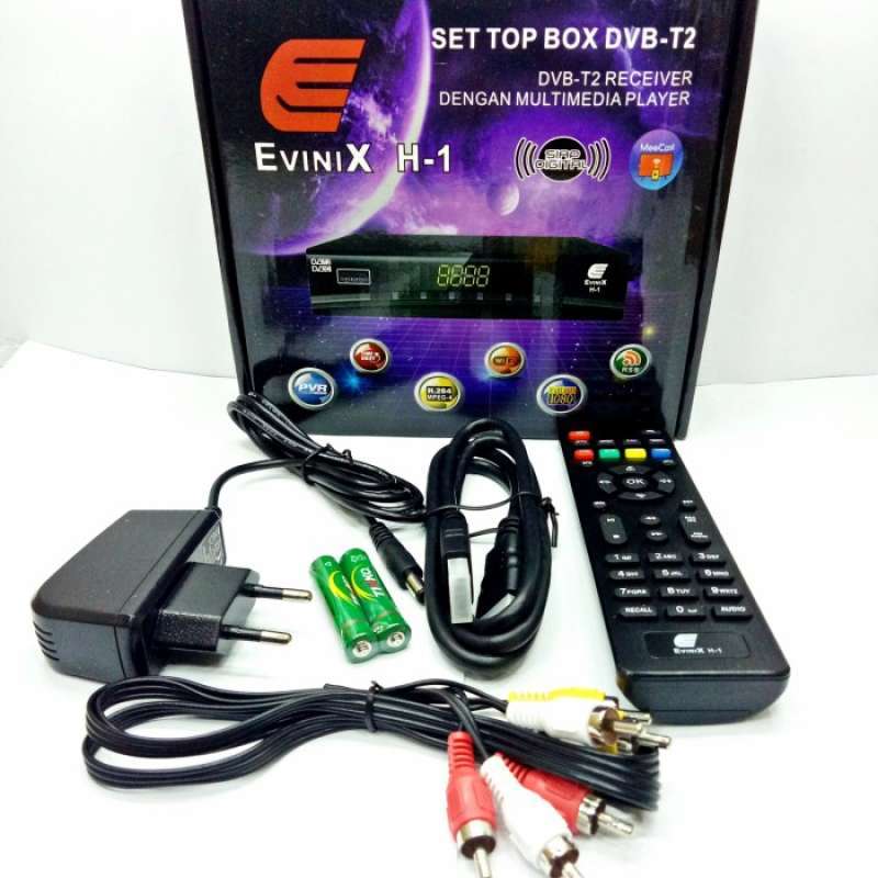 Jual set top box tv digital dvb t2 evinix FREE KABEL HDMI di Seller ...