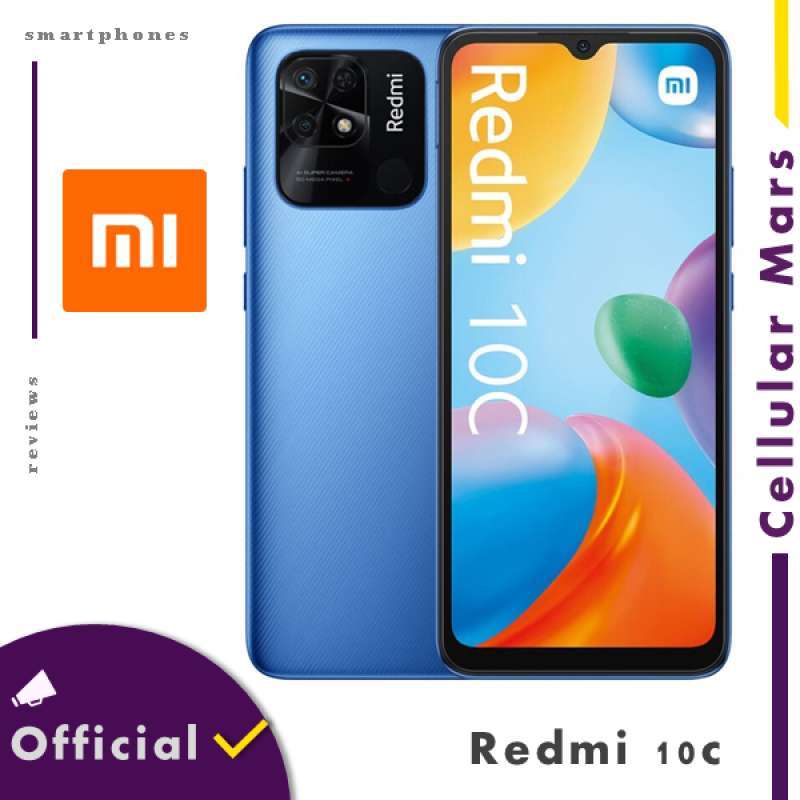 Promo Xiaomi Redmi 10c 4/64 Garansi Resmi, Brand New InBox - Blue ...