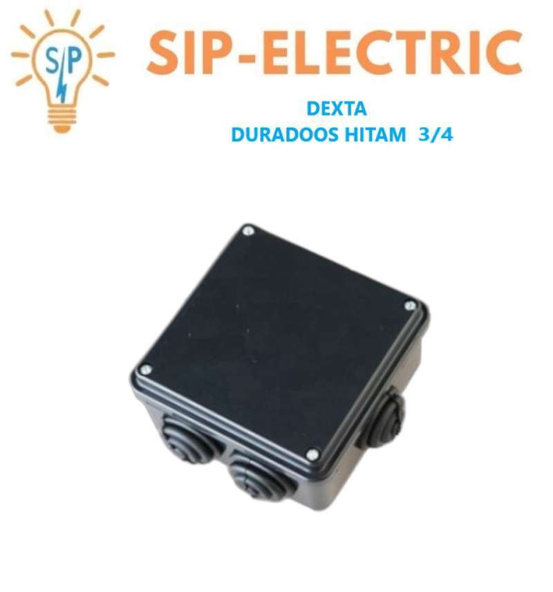 Jual Dexta Duradus 3/4 Hitam / Duradoos Box Dx-122 Hitam 10x10x5 Cm Di Seller Sip_electric ...