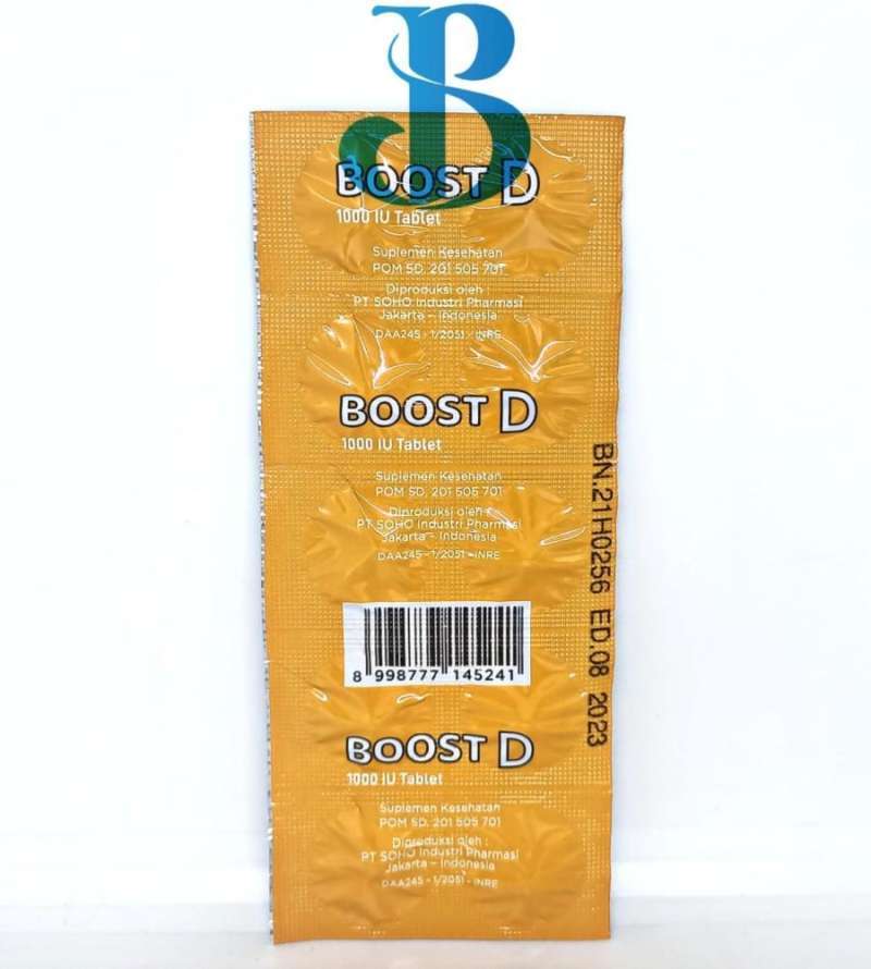 Jual Boost D 1000 Iu Strip Isi 10 Tablet Vitamin D3 Di Seller Apotek ...