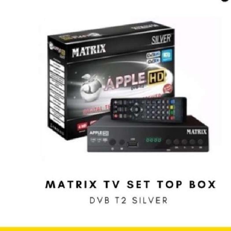 Promo MATRIX APPLE SILVER SET TOP BOX DVB T2 / DVB TOP BOX DVB-T2 ...