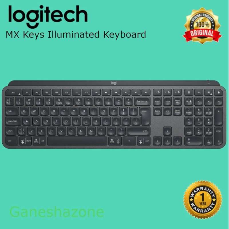 Jual Logitech MX Keys Illuminated Keyboard Wireless Multi-Devices di ...