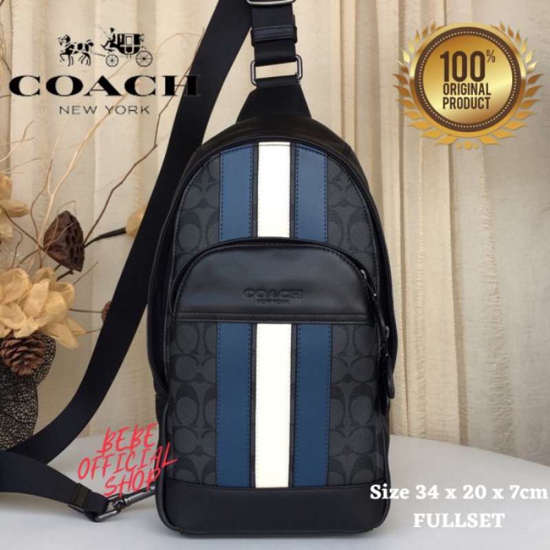 Promo [ORIGINAL] COACH Houston Slingpack Varsity / Tas Pria Original ...