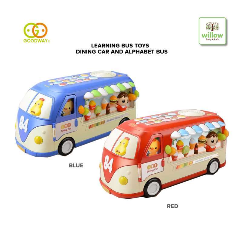 Jual Mainan Motorik - Goodway Learning Bus Toys - Dining Car N Alphabet ...