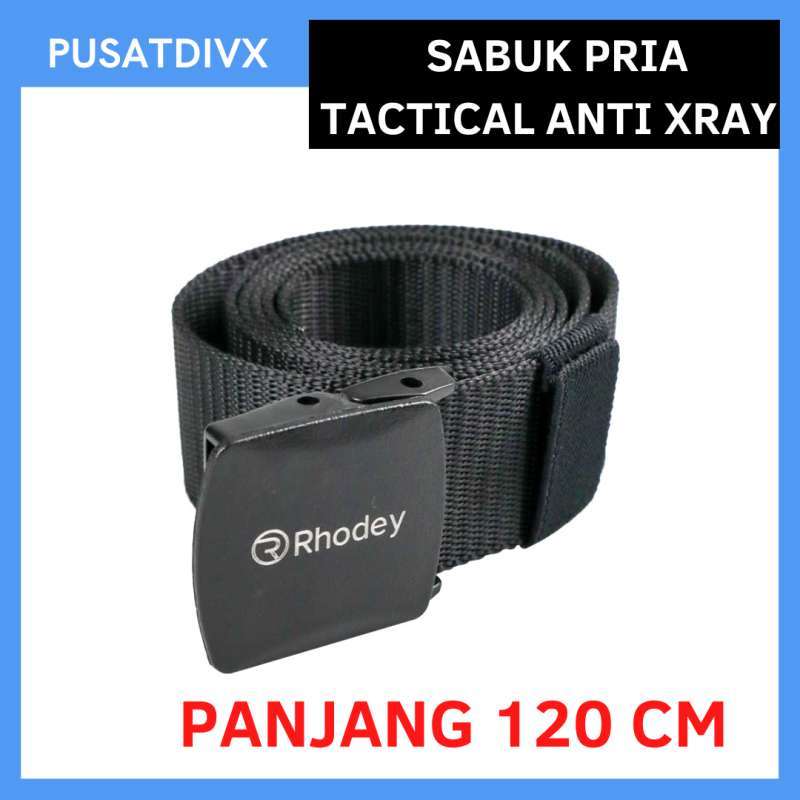 Jual PUSATDIVX SABUK PRIA TACTICAL ANTI XRAY PLASTIK CANVAS NON METAL ...