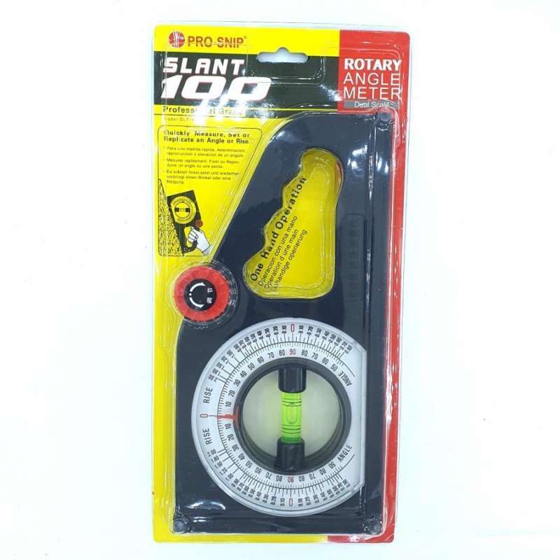 Jual Angle Angel Meter Slant 100 Prosnip Alat Ukur Kemiringan Sudut di ...