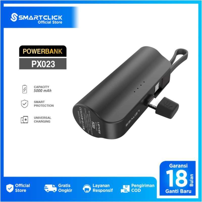 Jual Powerbank 5000mAh Lenyes PX023 Portable Compact Mini Lightning ...
