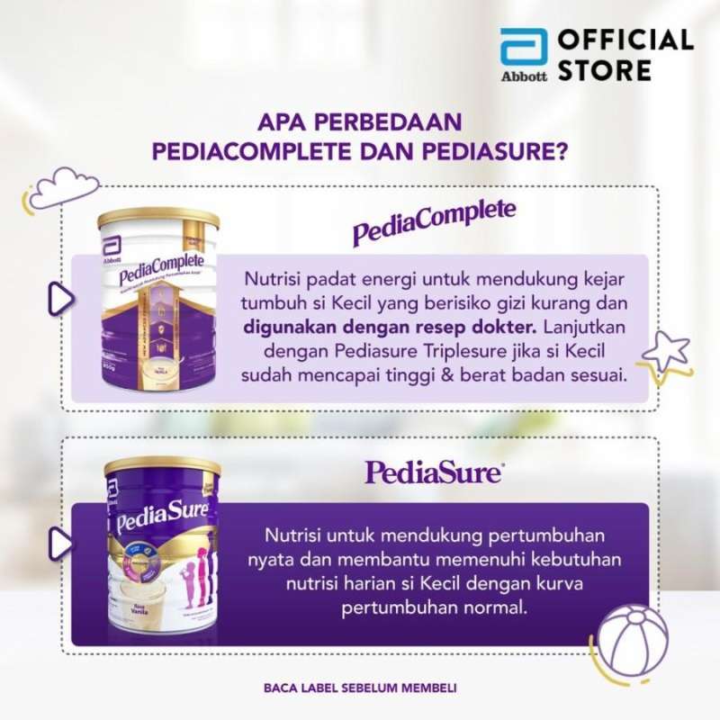 Jual Pediasure Vanila 850 G (1-10 Tahun) Susu Formula Pertumbuhan Anak Di Seller Babybestmart ...