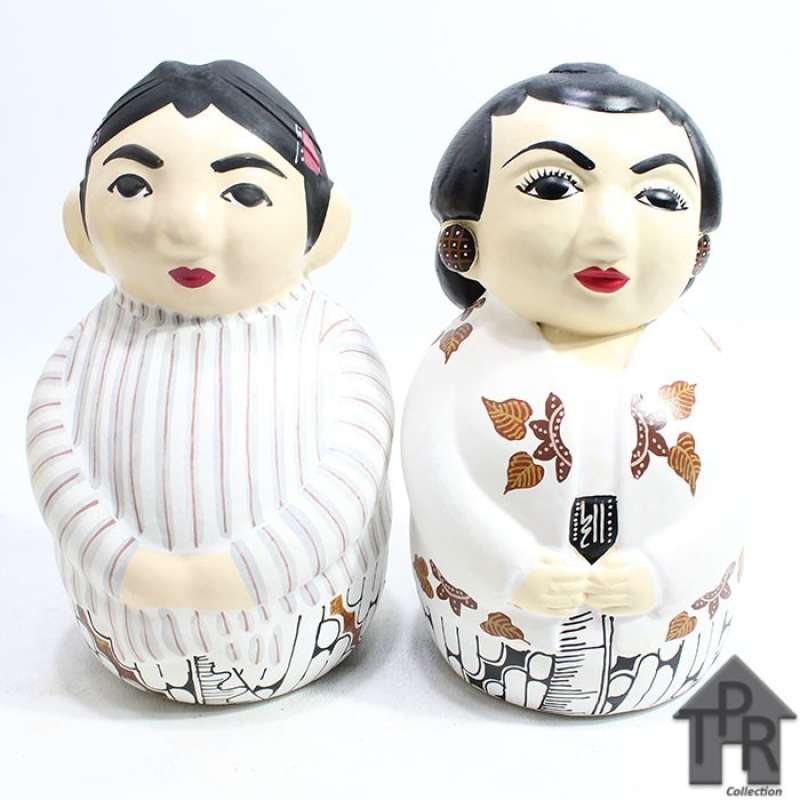 Jual Custom Order Set Pajangan Patung Batik Manten Jawa - Putih di ...