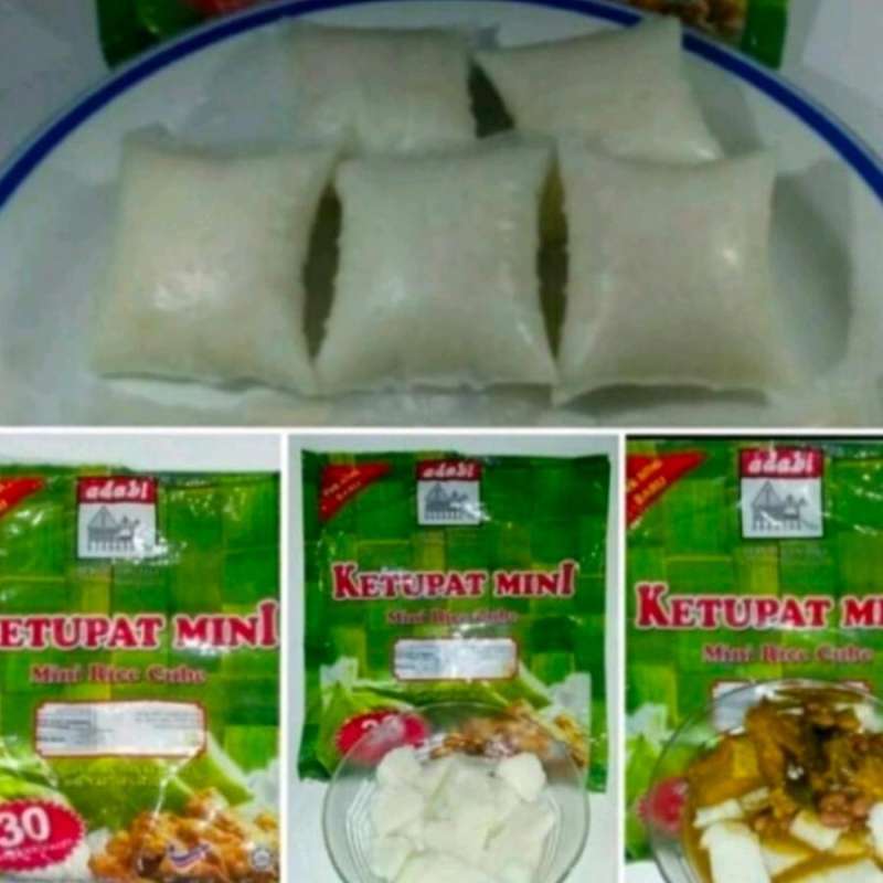 Jual Ketupat Lontong Mini Adabi Instant Rice Cub Isi 30 X 20 Gr Di ...