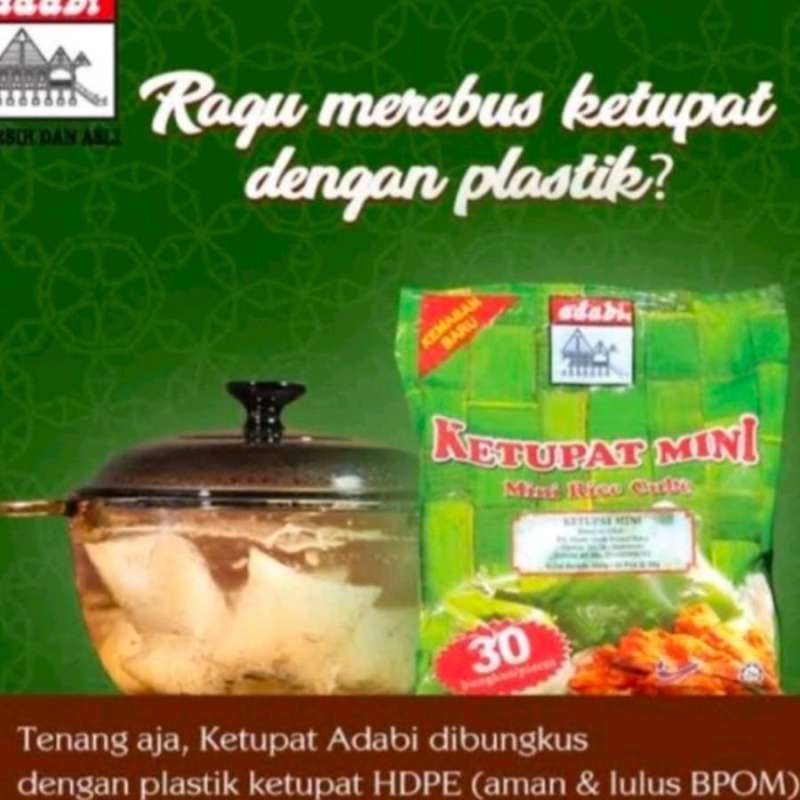 Jual Ketupat Lontong Mini Adabi Instant Rice Cub Isi 30 X 20 Gr Di ...