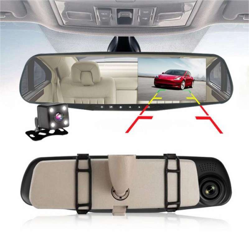 Promo Spion Kamera Mobil CCTV Perekam Dashcam Mobil Dual Kamera Mundur ...