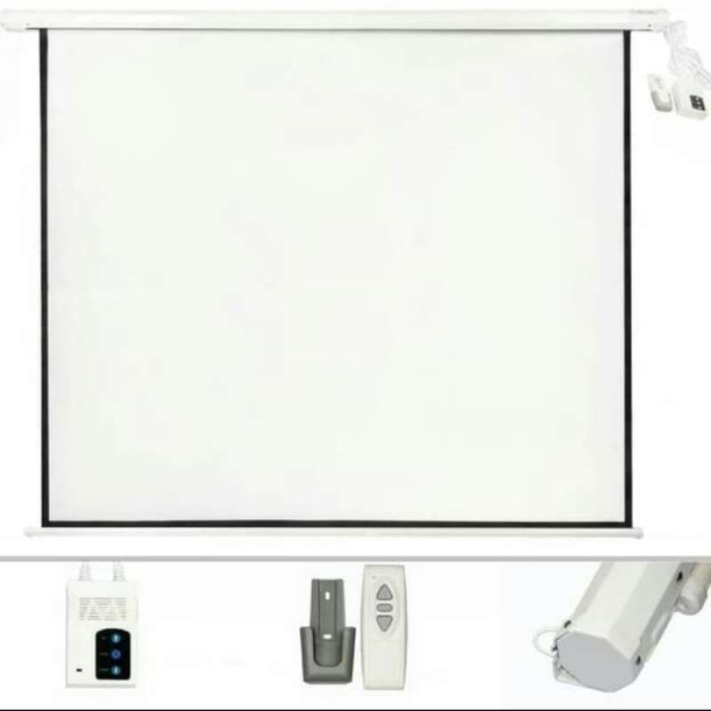 Jual Screen Projector Motorized 60 / Layar Proyektor motorized 60 Inc ...