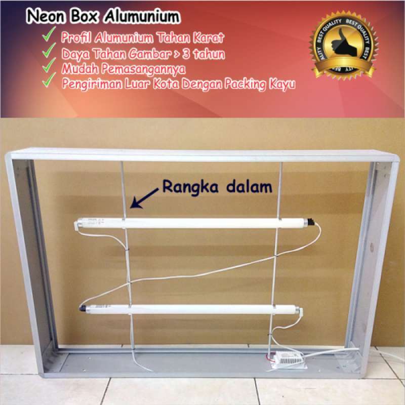 Promo Free Ongkir Neon Box 45 X 60 Cm 2 Sisi + Lampu Tl Led & Cetak ...