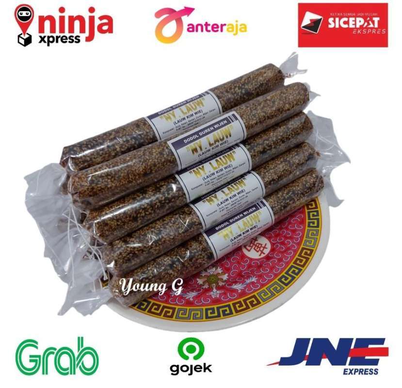 Jual Dodol Betawi Duren Wijen Asli Merk NY. LAUW -Halal- Jenang ...