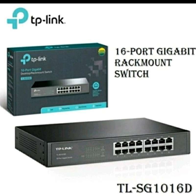 Jual TPLINK TL-SG1016D SG1016D Switch 16 Port Gigabit Metal Desktop di ...