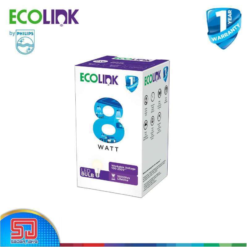 Jual Ecolink LED Bulb 8W E27 3000K - Warm White di Seller Sadar Jaya ...