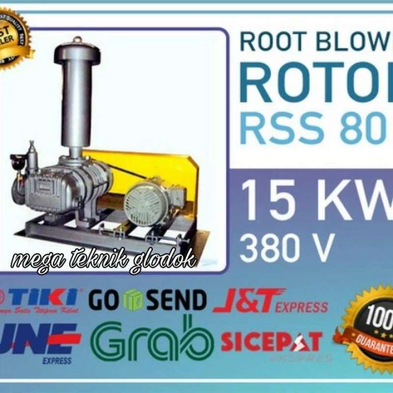 Jual ROOT BLOWER ROTOR RSS 80 WITH MOTOR 20 HP 15 KW 380V di Seller ...