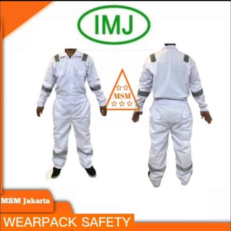 Promo Wearpack Terusan Imj Seragam Kerja Putih Diskon 13% Di Seller ...