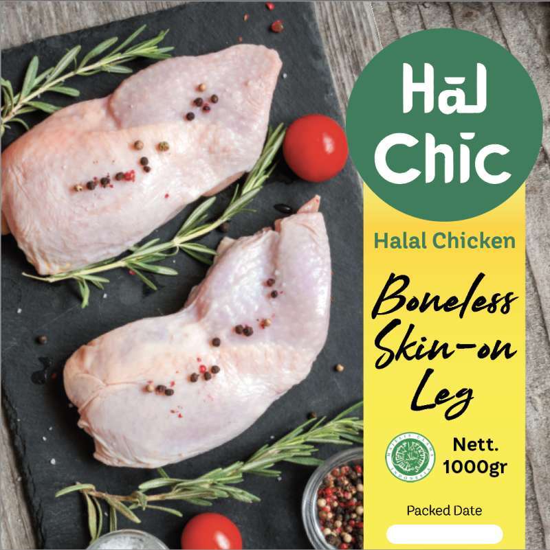 Promo Halal Chicken Boneless Skin-on Leg [1000 gr] Diskon 13% di Seller ...