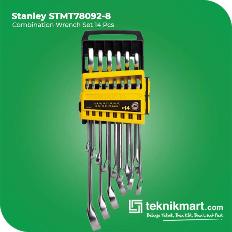 Jual Stanley STMT78092-8 Combination Wrench Set 14 Pcs / Kunci Ring Pas Set di Seller Stanley ...