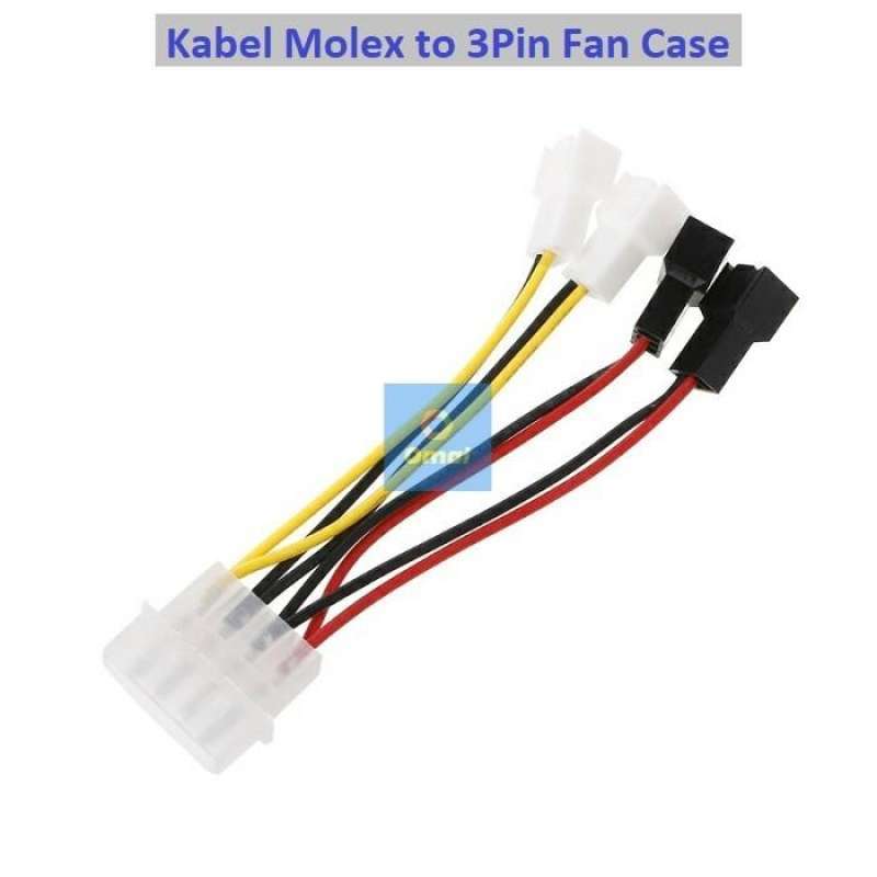 Jual Kabel Kipas Molex 4pin To 4x 3Pin 12v 5v Fan Hub Fan Casing ...