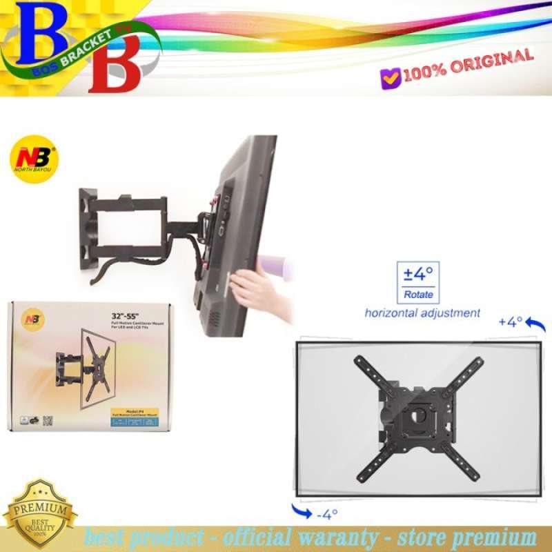 Jual Bracket Brecket Tv Lengan Exclusive 32-55 Inch Nb P4 All Merk Tv ...