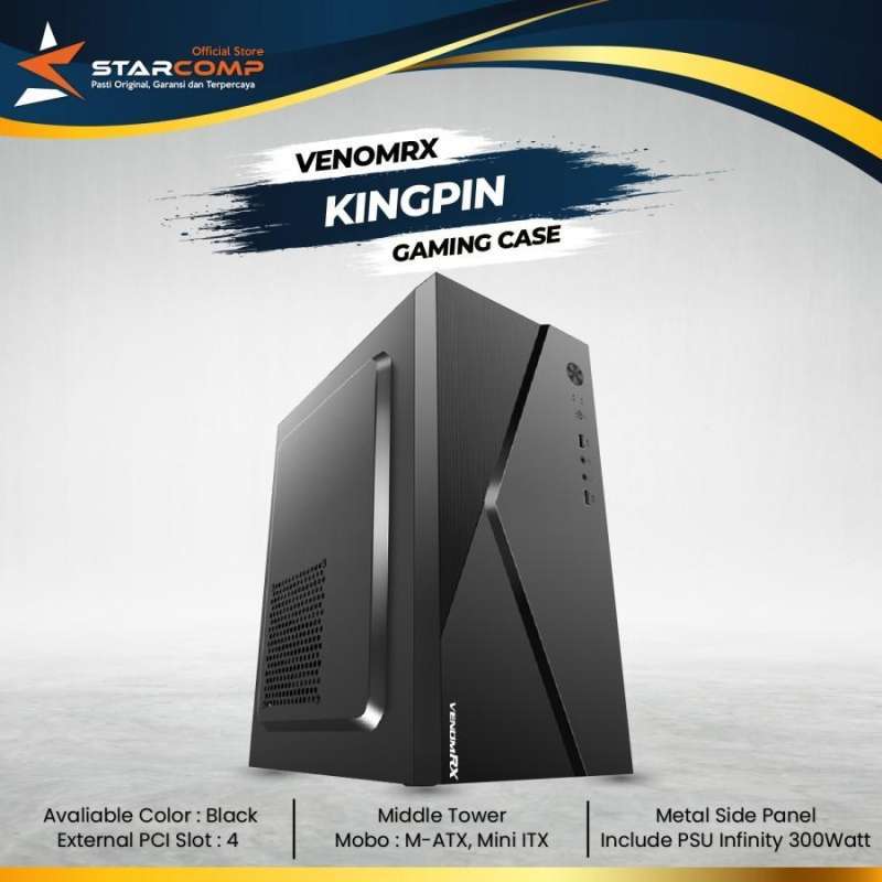 Jual CASE PC VENOM RX KINGPIN W/PSU / CASING PC KINGPIN di Seller ...