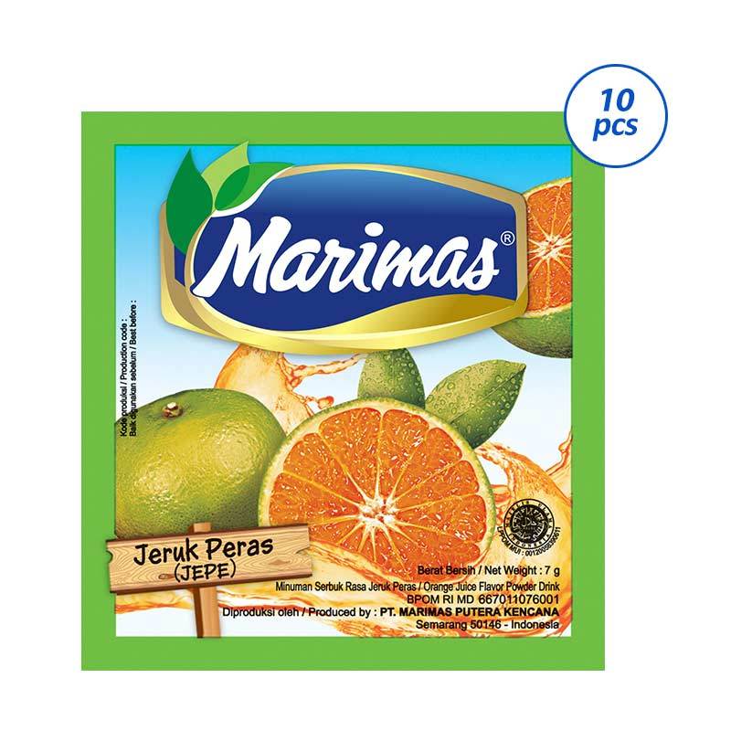 Jual SMG/JOG/SOLO - Marimas Powder Drink Rasa Jeruk Peras [10 Sachet x ...