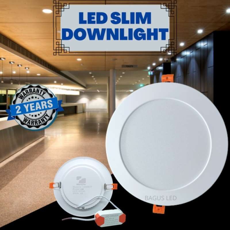 Jual LAMPU PLAFON LED SLIM DOWNLIGHT LAMPU LED PANEL 6w 6 w 6 watt ...